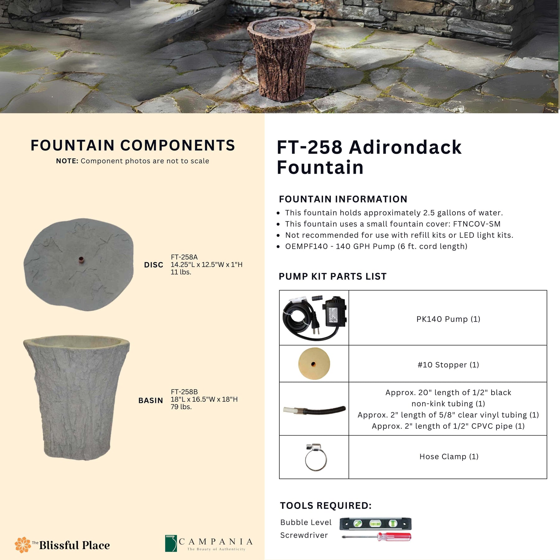 Adirondack Fountain Campania International 【Enjoy Life Outside】 — The ...
