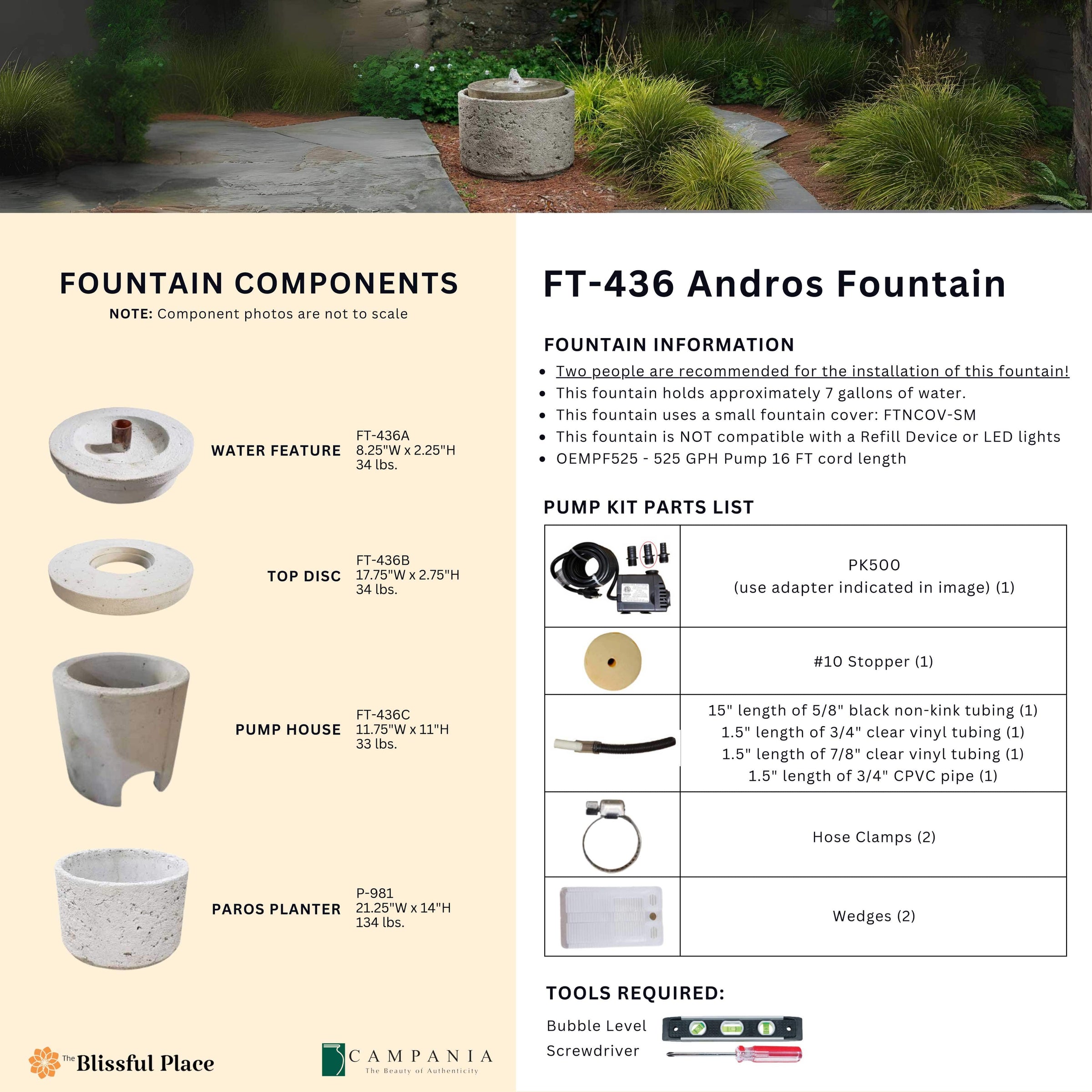 Andros Fountain Campania International — The Blissful Place
