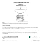 Condotti Fountain by Campania International【Backyard Goals】 — The ...