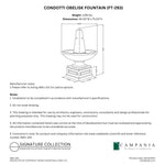 Condotti Obelisk Fountain by Campania【A Backyard You Deserve】 — The ...