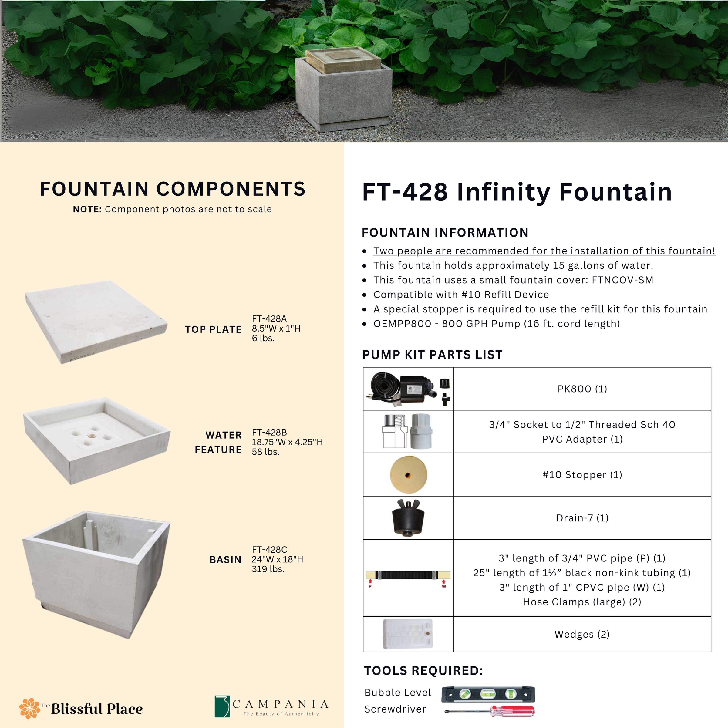 Infinity Fountain Campania International — The Blissful Place