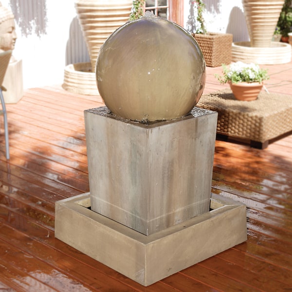 Obtuse Fountain with Ball Gist — The Blissful Place