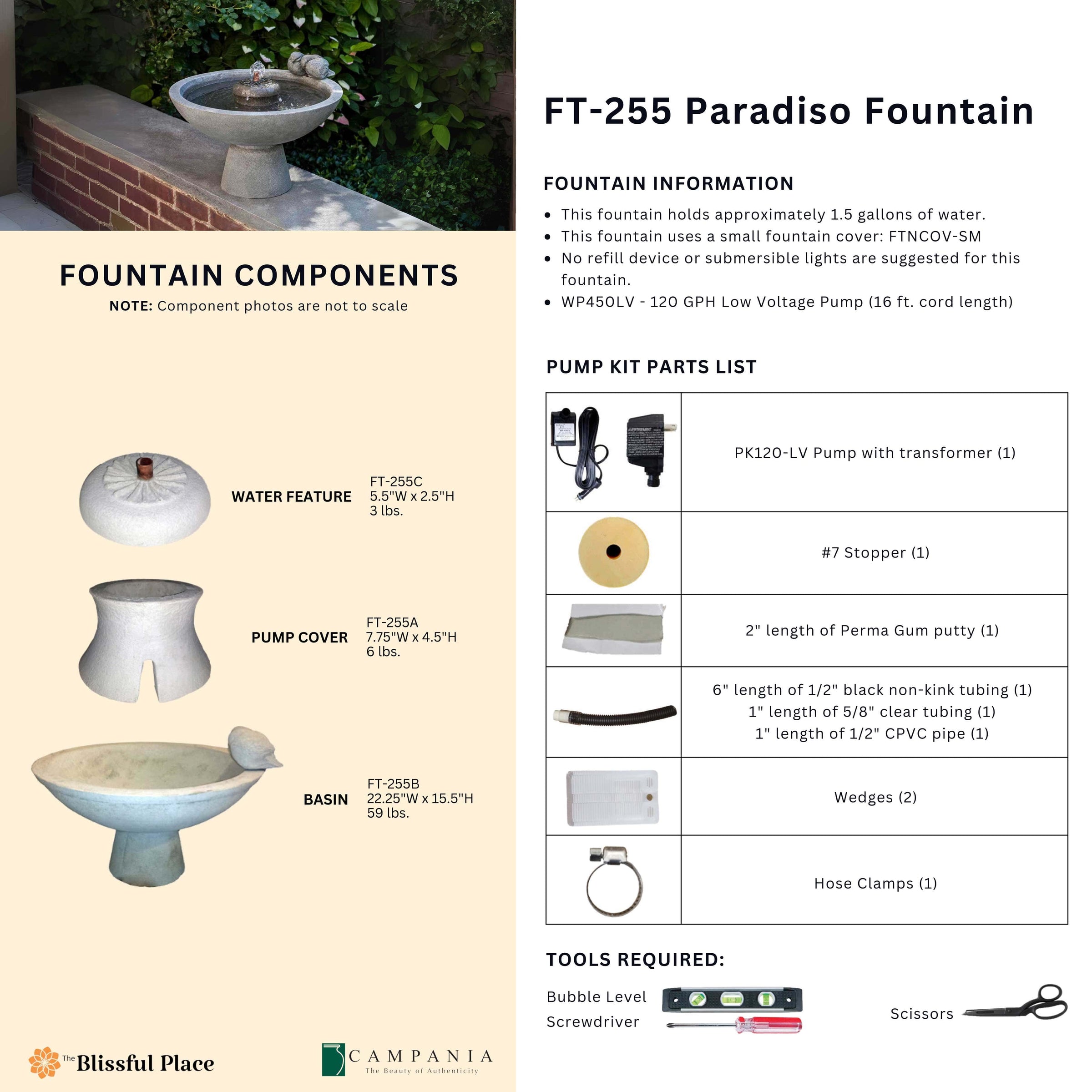 Paradiso Fountain by Campania【Experience Backyard Bliss】 — The Blissful ...