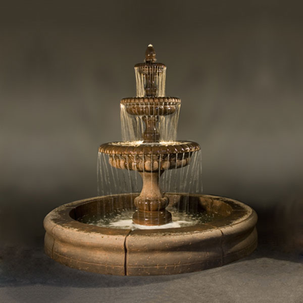 Pioggia Fountain with Fiore Basin【Revel in Timeless Elegance】 — The ...