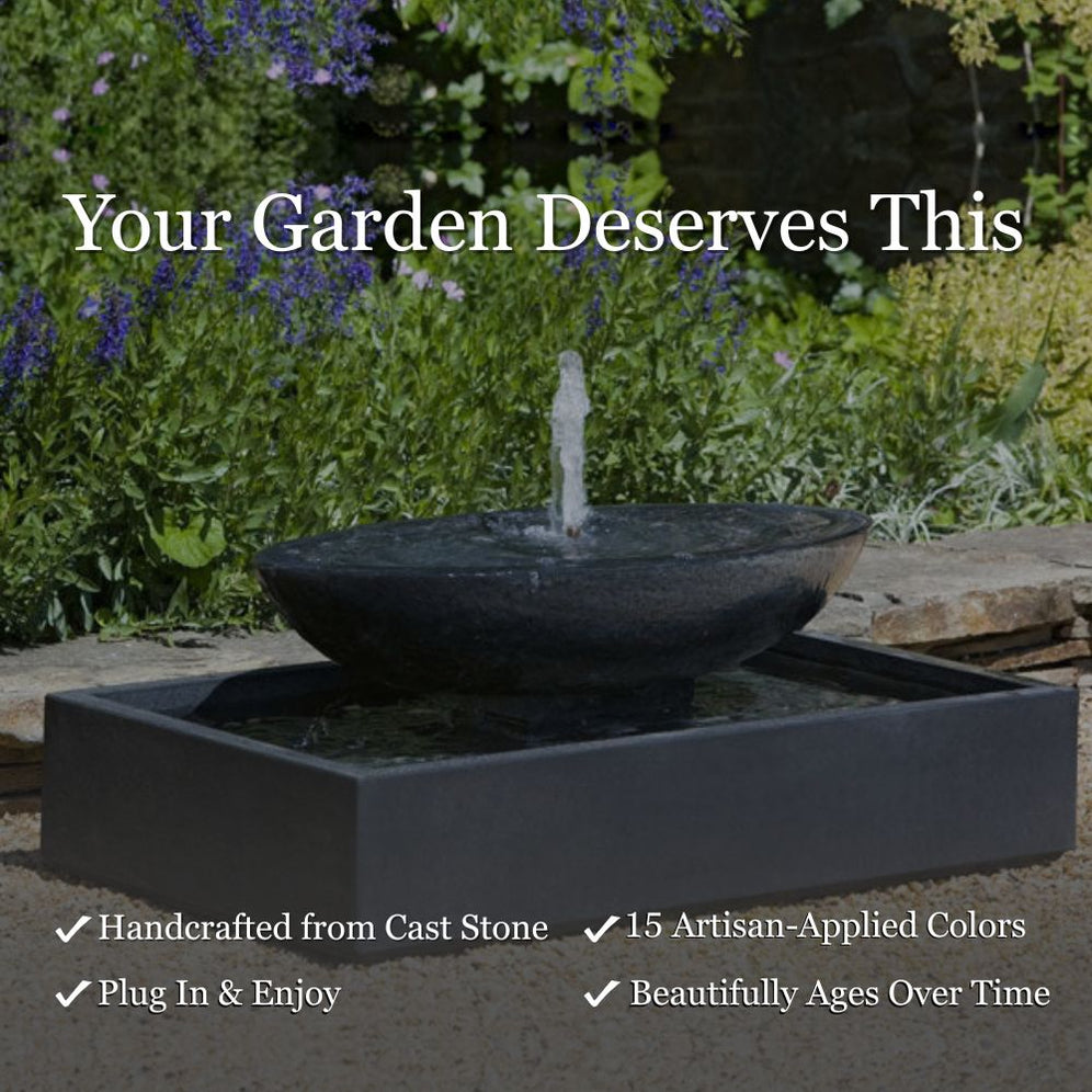 Recife Fountain | Modern Zen Outdoor Water Feature — The Blissful Place