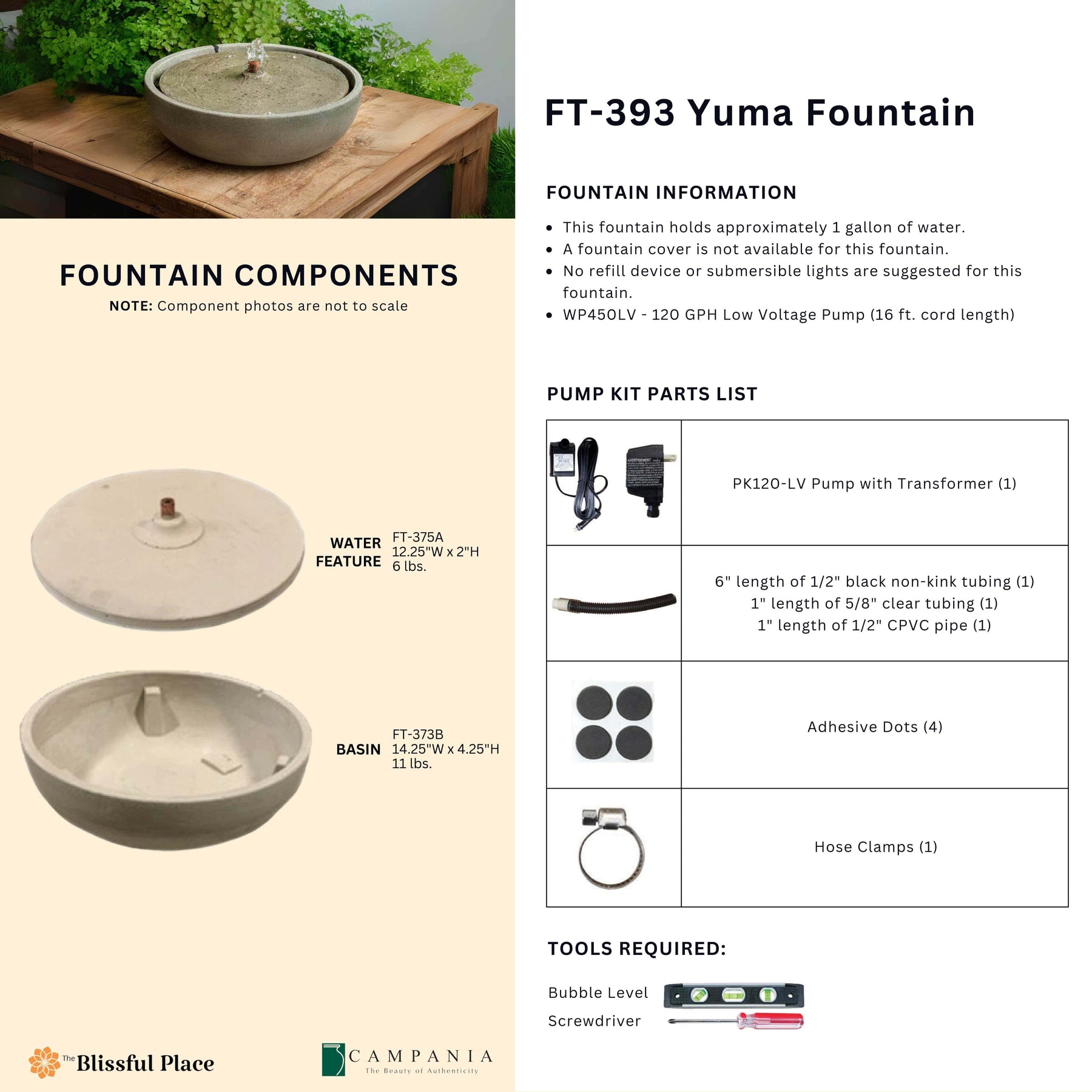 Yuma Fountain Campania International【Enhance Your Ambiance】 — The ...